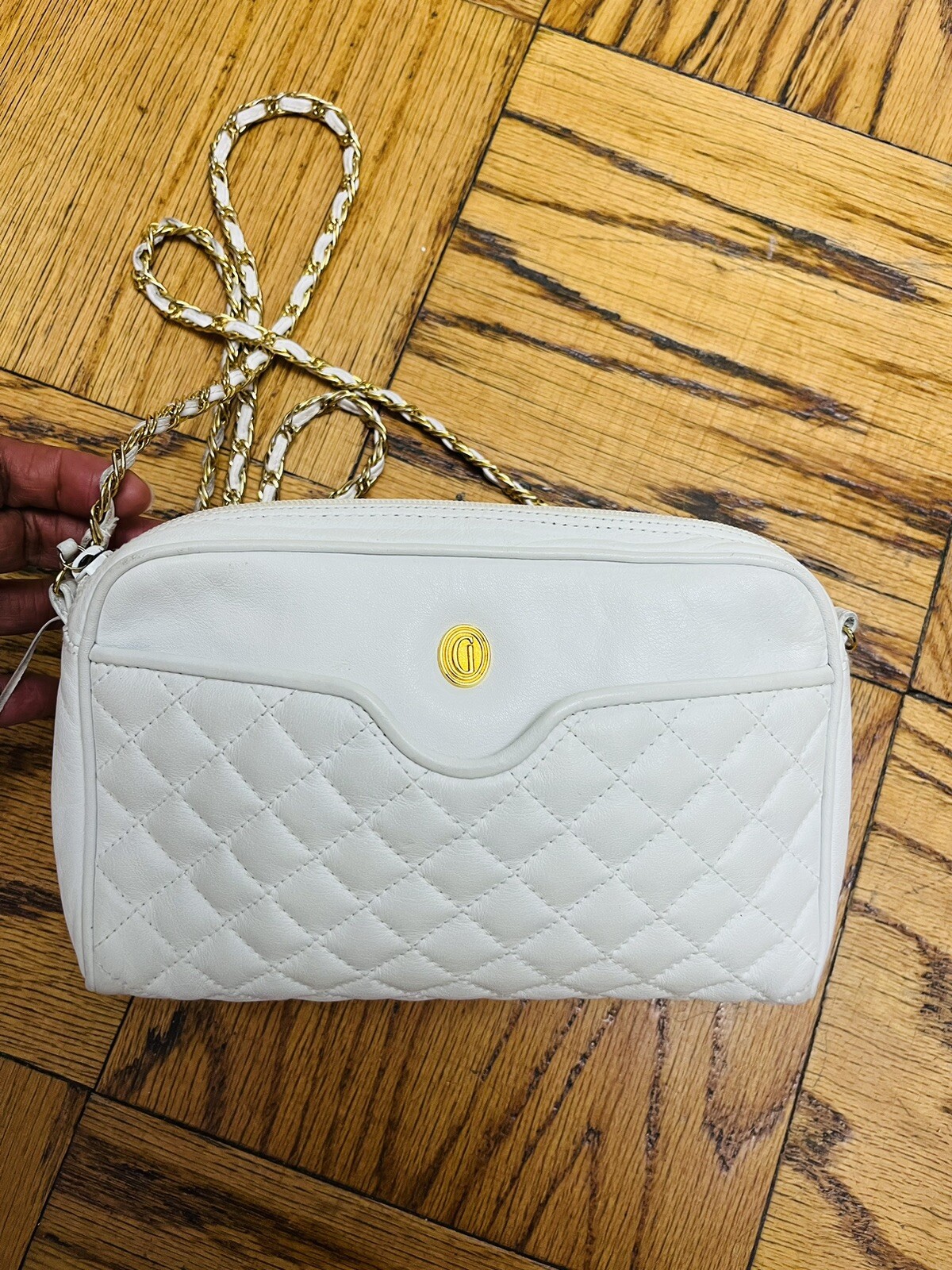 Ganson Crossbody Shoulder Quilted Leather Purse Handb… - Gem