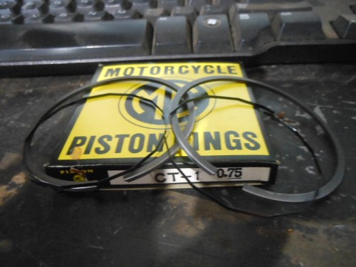 NOS MC Brand 3rd O/S .75 Keystone Piston Rings Yamaha 70-71 CT1 248 ...