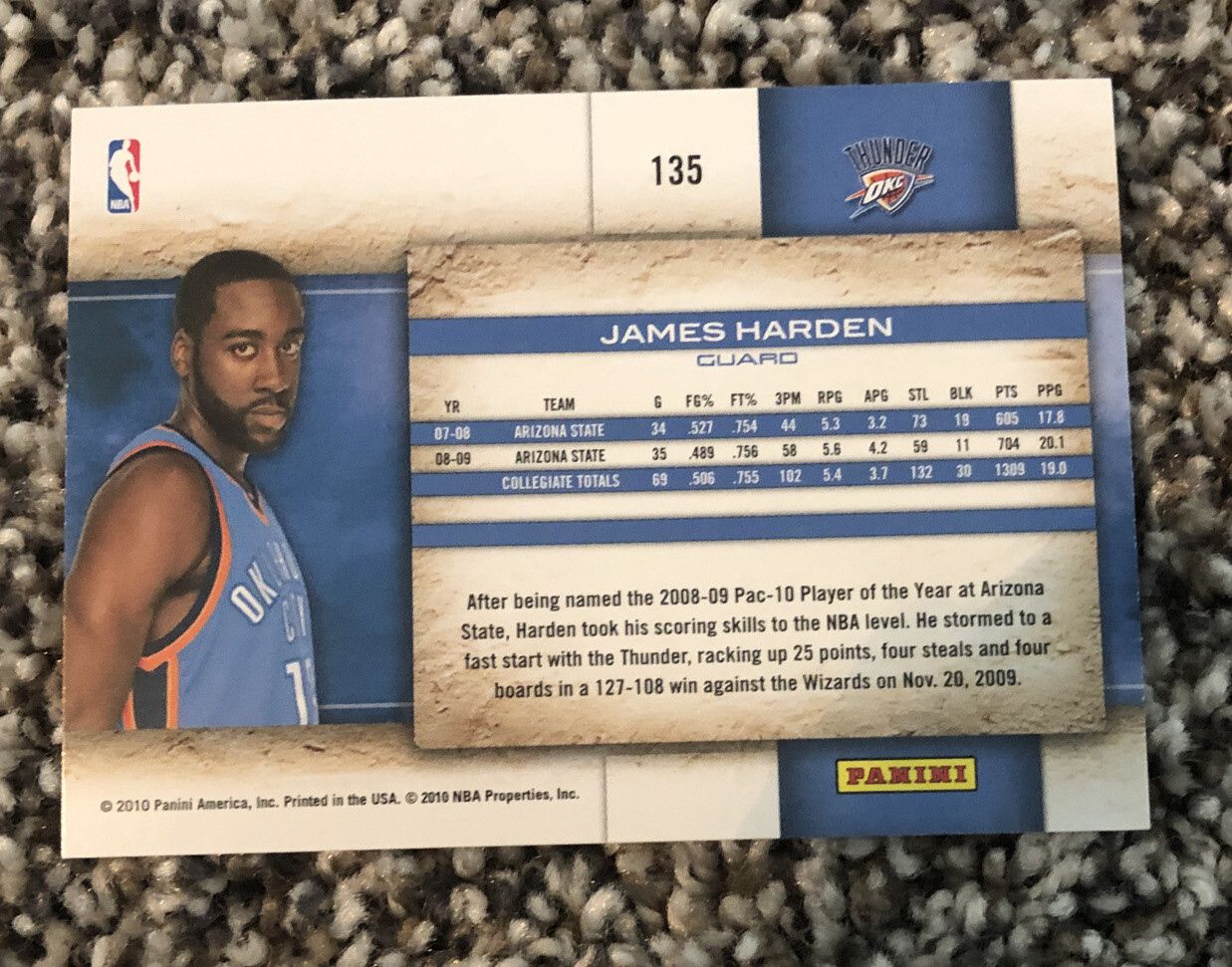 2009-10 Panini Studio - Rookie James Harden #135 (RC) for sale online ...