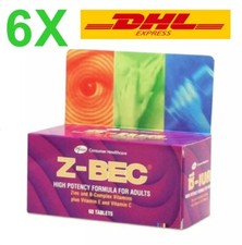 Z-bec Plus Zinc 600 MG Caplets B-complex Supplement 60 Count for sale ...