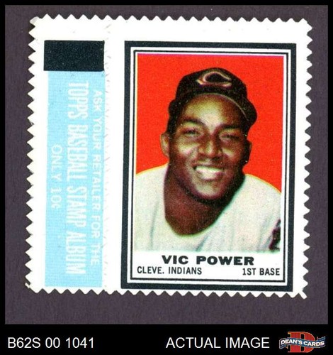 1962 Topps Stamps Vic Power Indians 5 - EX | eBay