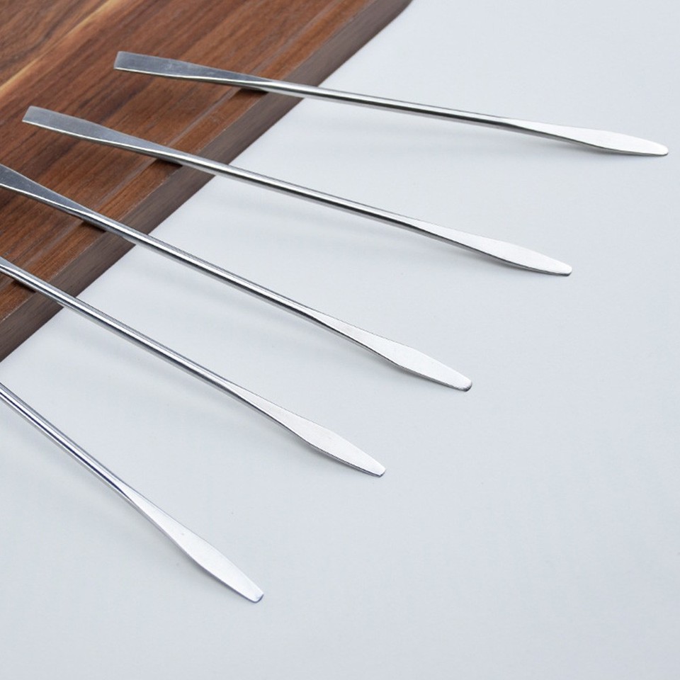 5pcs Stainless Steel Makeup Spoon Cosmetic Stick Beauty Spoon Skin Care ...