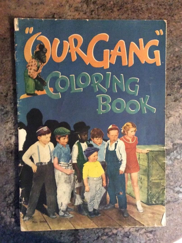 OUR GANG COLORING BOOK 1933 Large original comic 11 X 15 complete rare ...