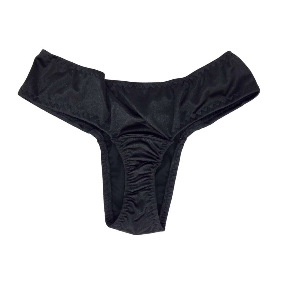 Silky Satin Gaff Thong Wide Band Tucking Panty for a Smooth Feminine ...