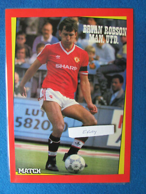 Bryan Robson - Manchester United - 1987/88 - Mounted Laminated A4 ...
