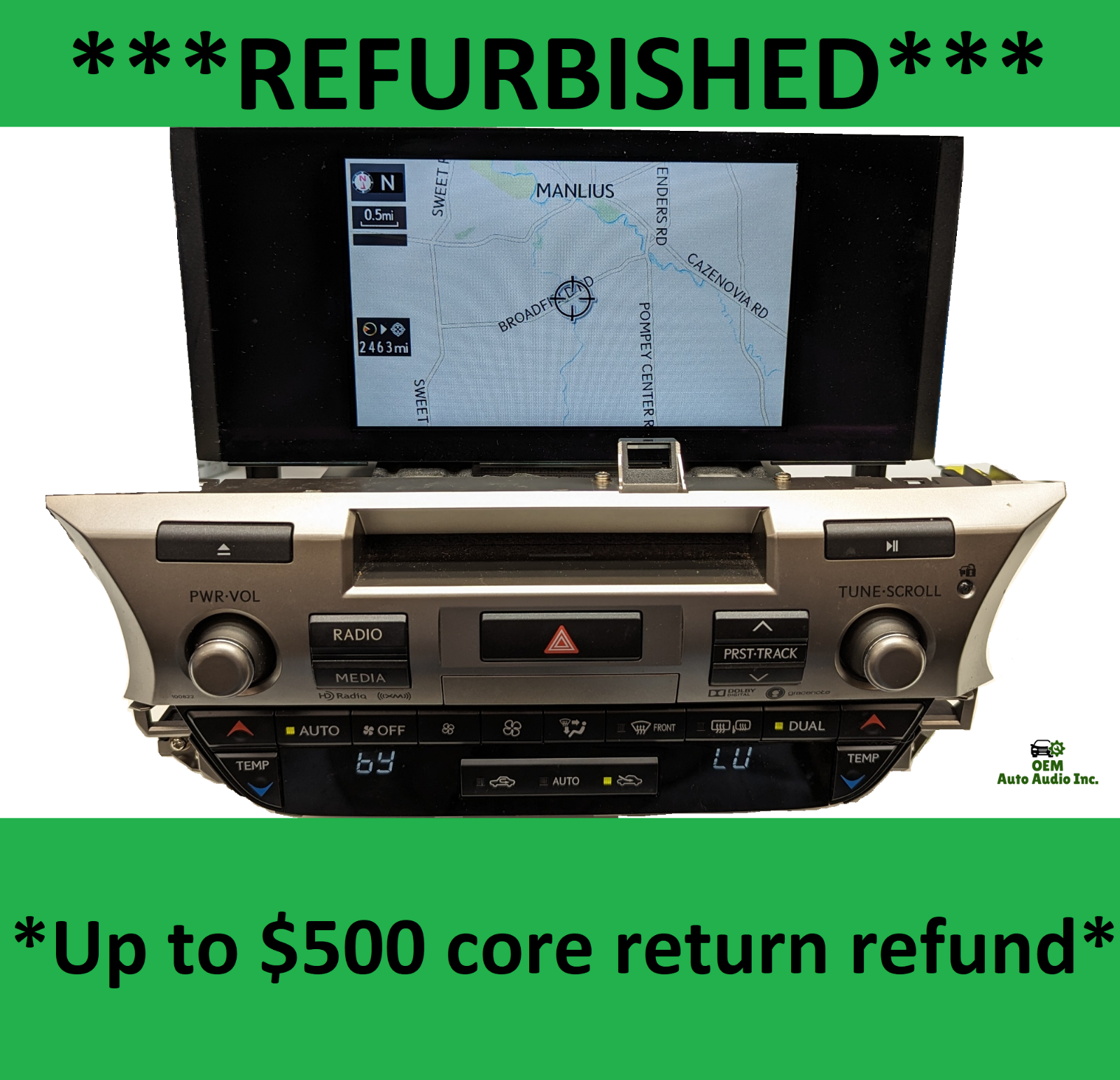 2014-2017 Lexus ES350 ES300 Radio Gracenote Navigation $ 100476 ...