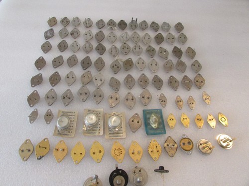 100 Vintage Assorted Gold Lead Transistors For Parts Or For Scrap Gold ...
