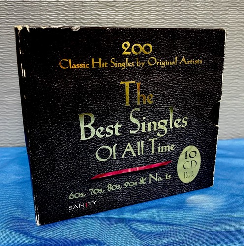 🎵 The Best Singles Of All Time 10 CD Box Set 200 Hits 60s-90s ⭐️ 🇦🇺 ...