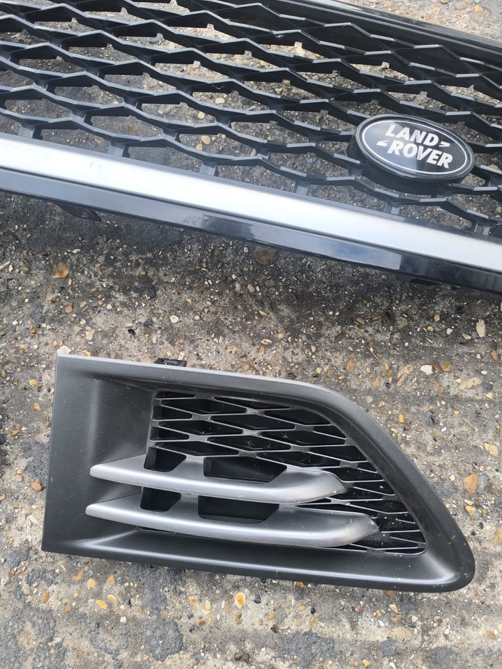 Genuine Range Rover Sport 2010-2013 radiator grille Black Gloss & Side ...