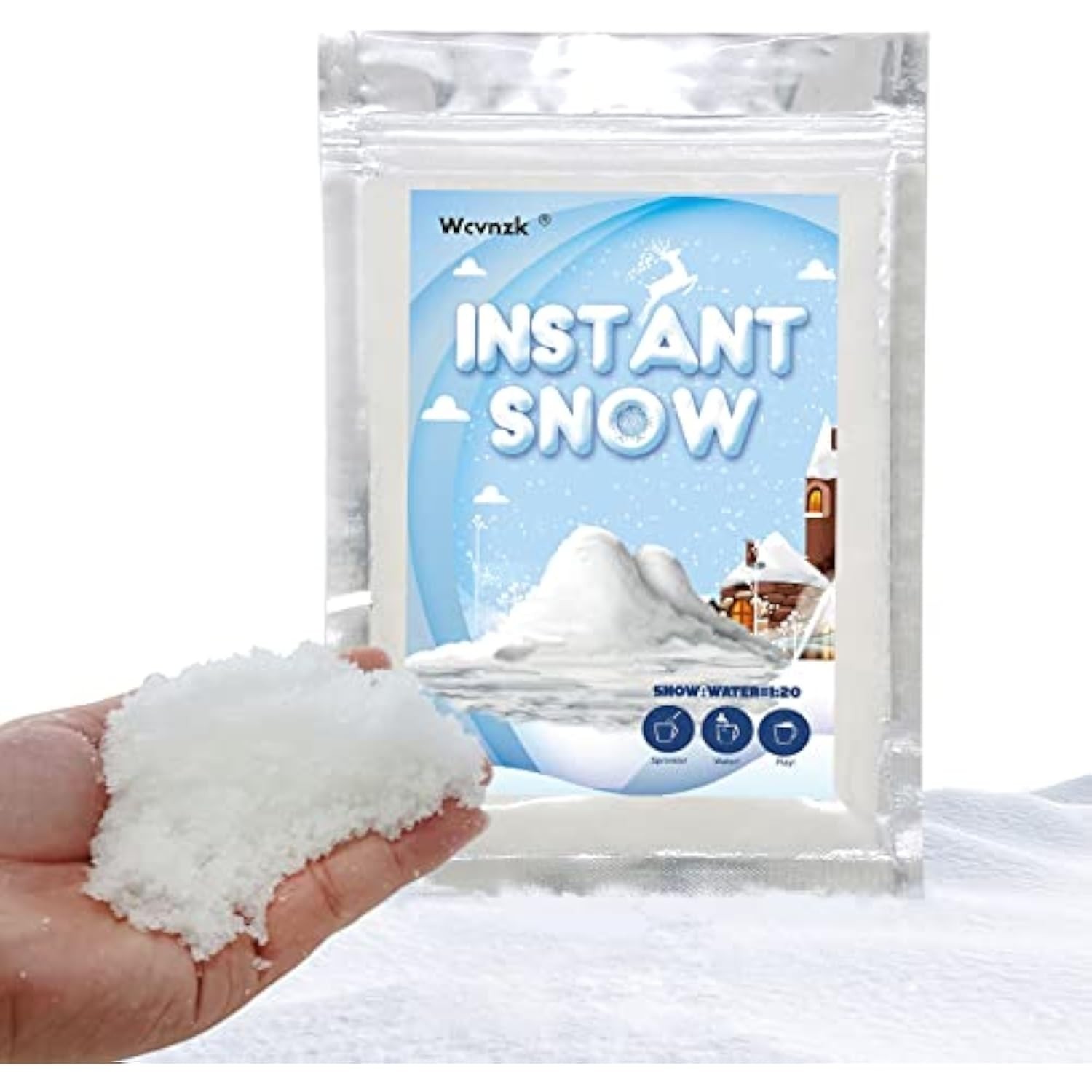 10 Ounces Fake Snow Instant Snow Make 10 Gallons, Artificial Snow Grea ...