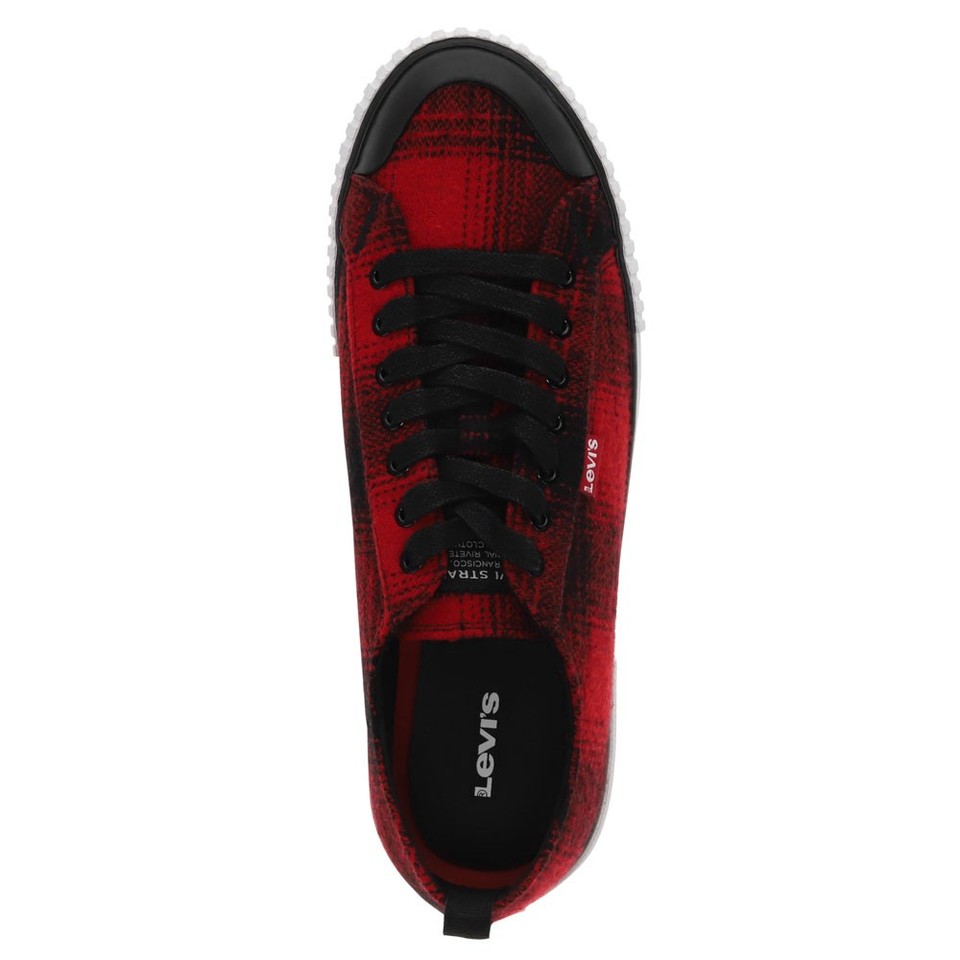 Levi's Mens Anakin Neo Plaid Flannel Casual Lace-up Rubber Sole Sneaker ...