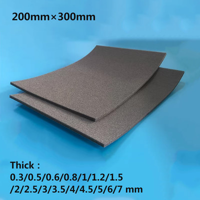 Conductive Sponge Sheet Self-adhesive EMI Foam Plate 200mm×300mm 0.3mm ...