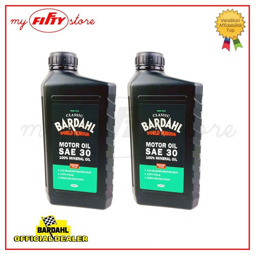 2 Litres Bardahl Classic SAE 30 Motor Oil Huile de Moteur Voitures et D ...