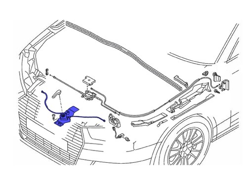 Pour AUDI A5 B8 2016-2019 Capuche Câble OEM 8W6823529 | eBay