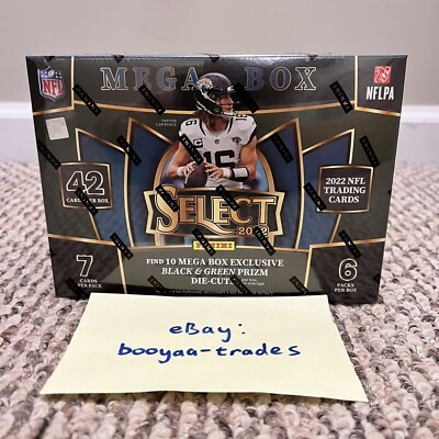🔥 NEW IN HAND 2022 PANINI NFL Select Football Mega Box SEALED Black ...
