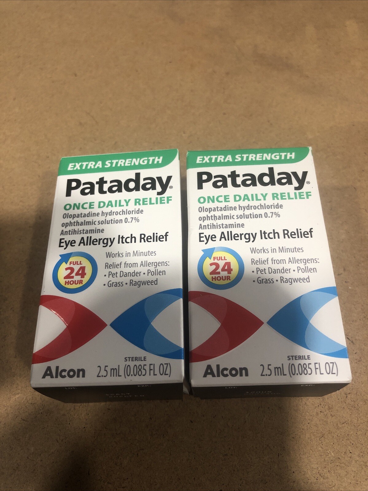 2x Pataday Once Daily Relief Extra Strength Eye Drops (twin pack) 08/25 ...