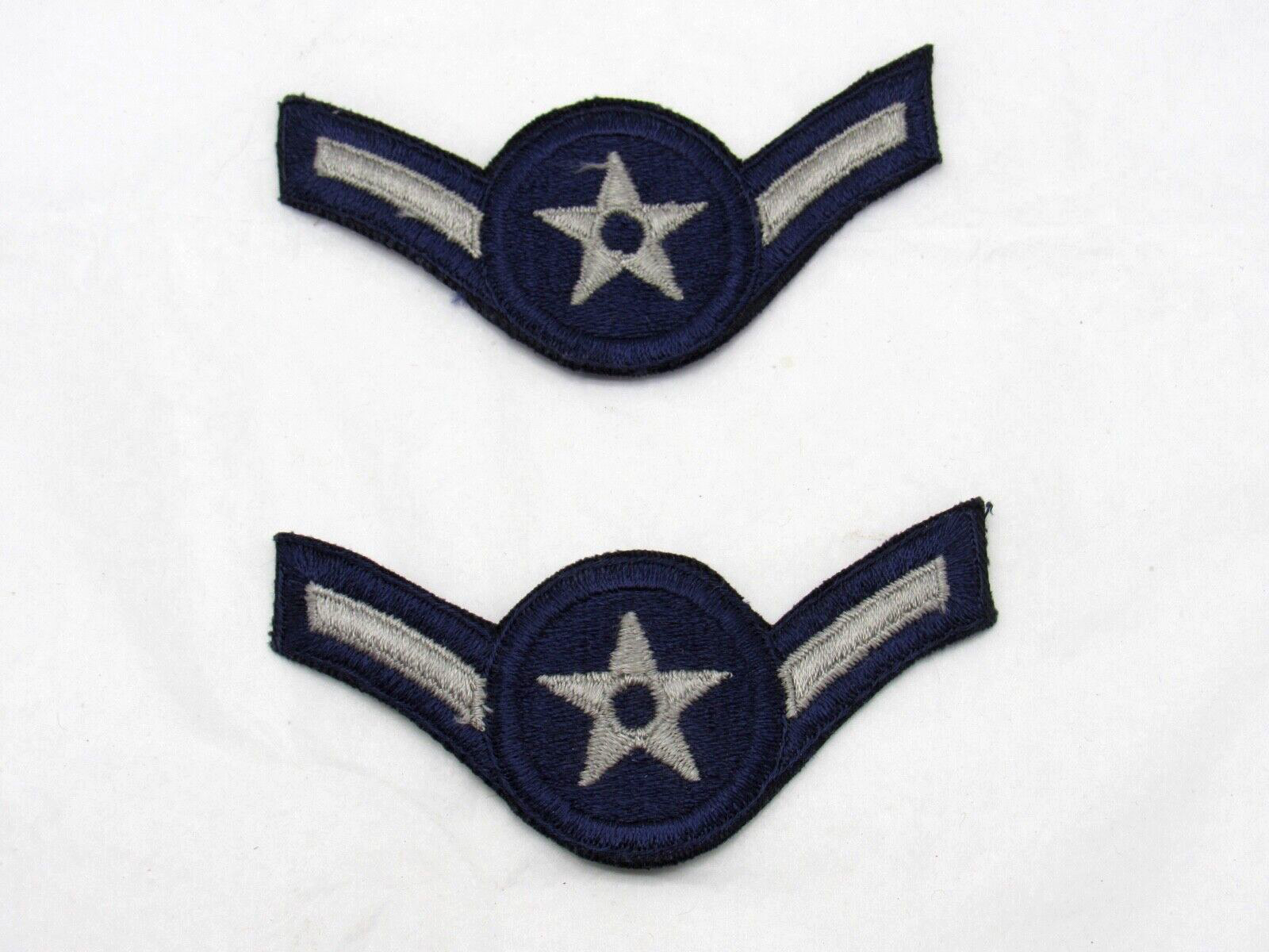 WWII USAF U.S. Air Force UNIFORM Patches ~AIRMAN FIRST CLASS Chevron ...