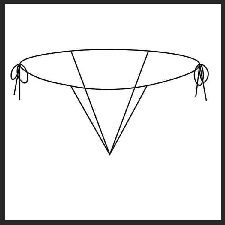 White Sheer See Thru Micro-Mini Bikini Top w/ White Trim | eBay