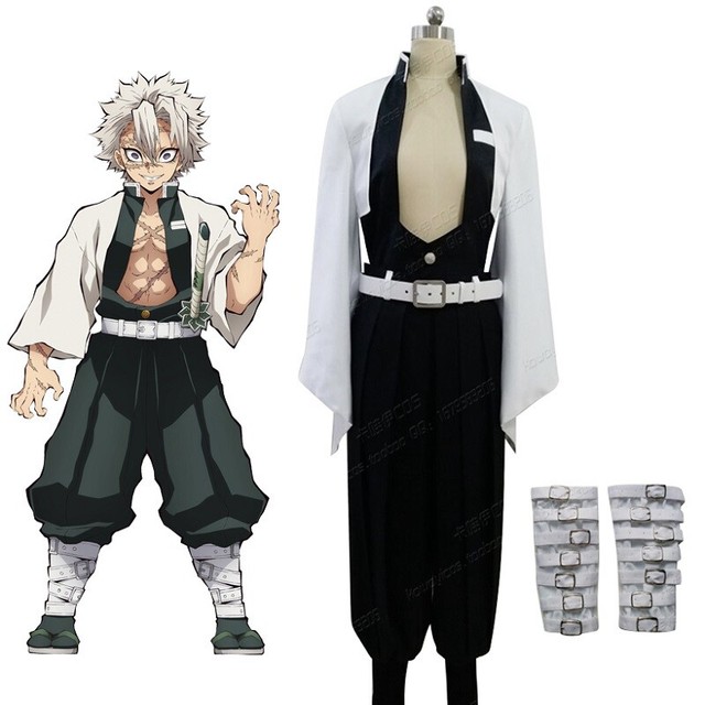 Demon Slayer: Kimetsu no Yaiba Sanemi Shinazugawa Kimono Outfit Cosplay ...