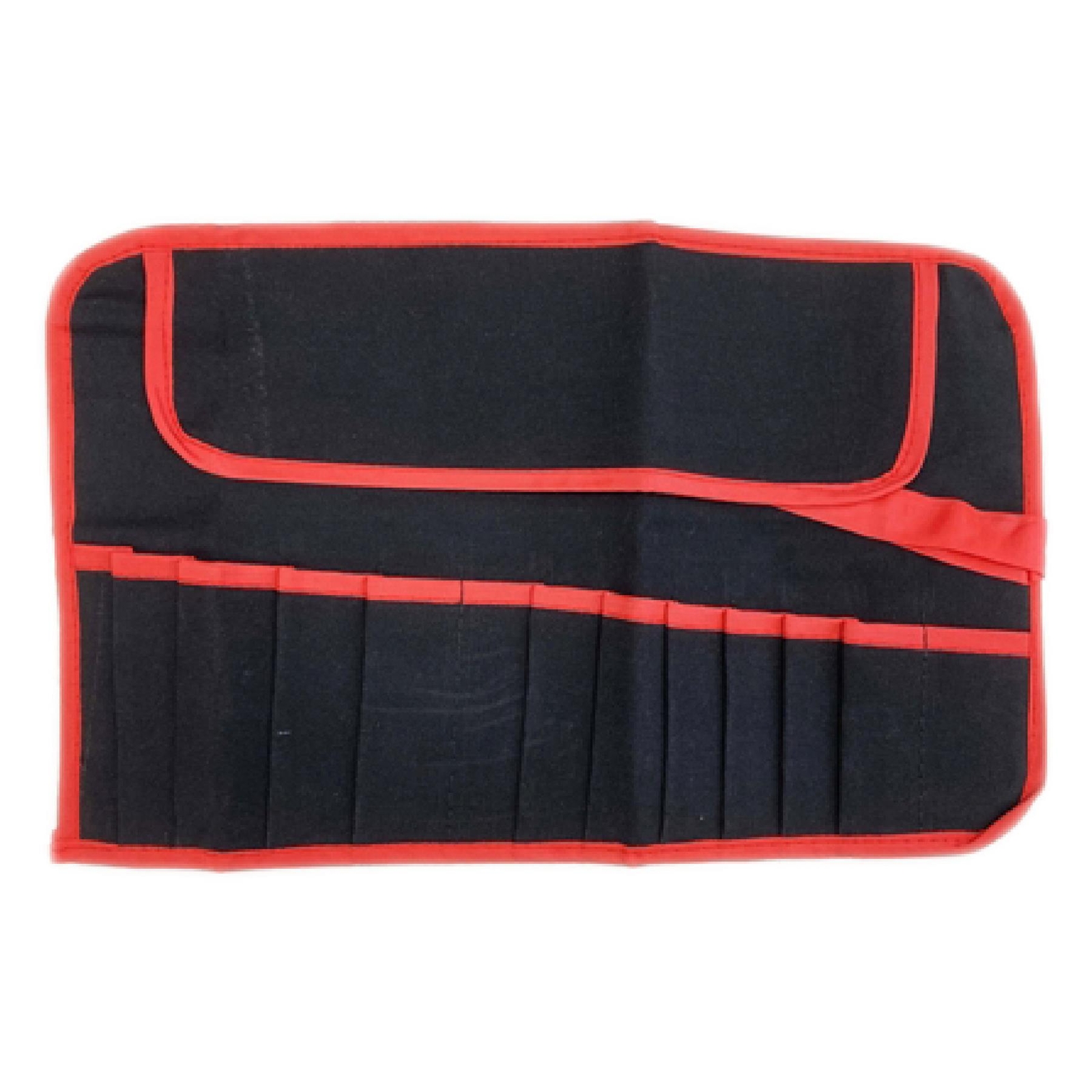 Canvas 12 Pocket Spanner Wrench Holder Tool Roll Up Storage Bag Case ...