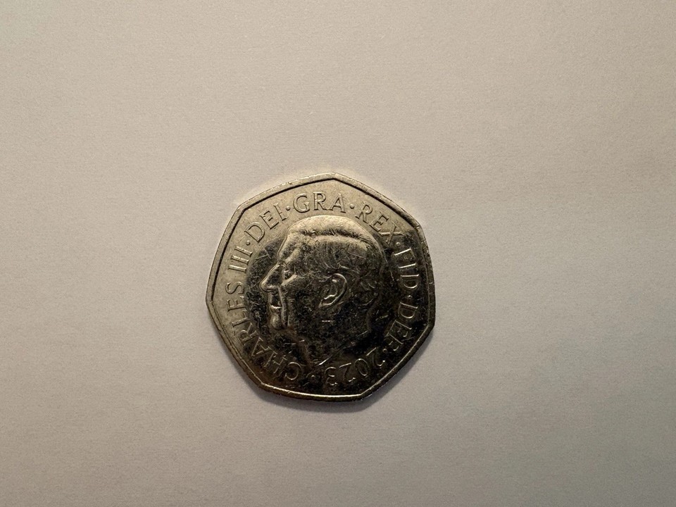 King Charles III Atlantic Salmon 50p Non-Privy Mark Circulated | eBay UK