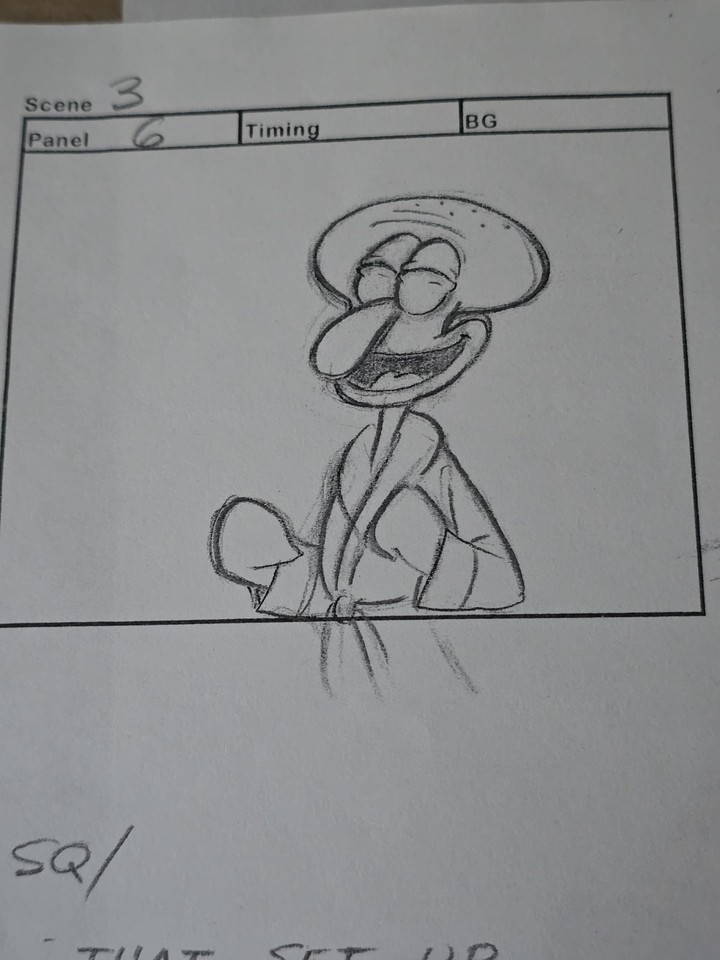 SpongeBob SquarePants 1999 Production Studio Storyboard Copy Page ...