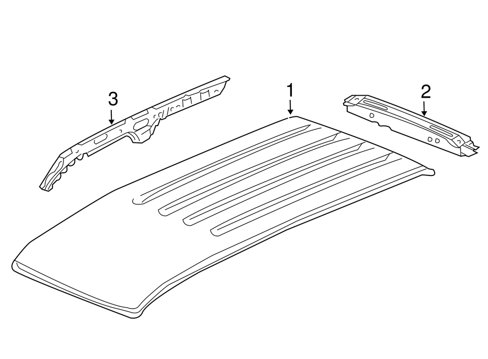 Genuine Honda Rail R Roof Side 64210-SKV-A02ZZ | eBay