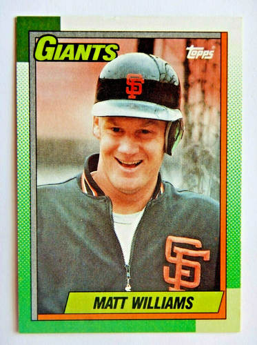 Matt Williams #41 Topps 1990 Baseball Card (San Francisco Giants) *VG ...