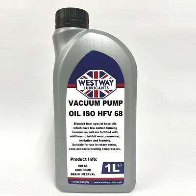 1L HFV 68 Vacuum Pump Oil ISO 68 Mineral Oil 1 Litre | eBay UK