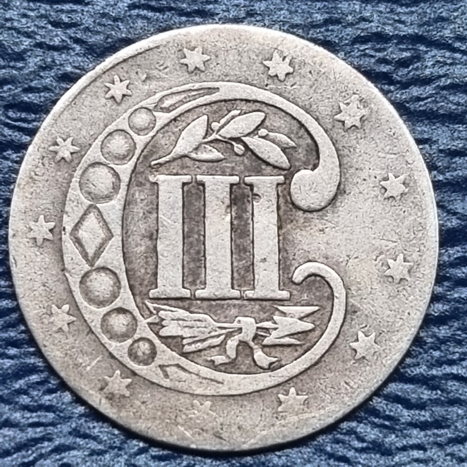 1858 Three Cent Silver Trime 3c Better Grade #70888 | eBay