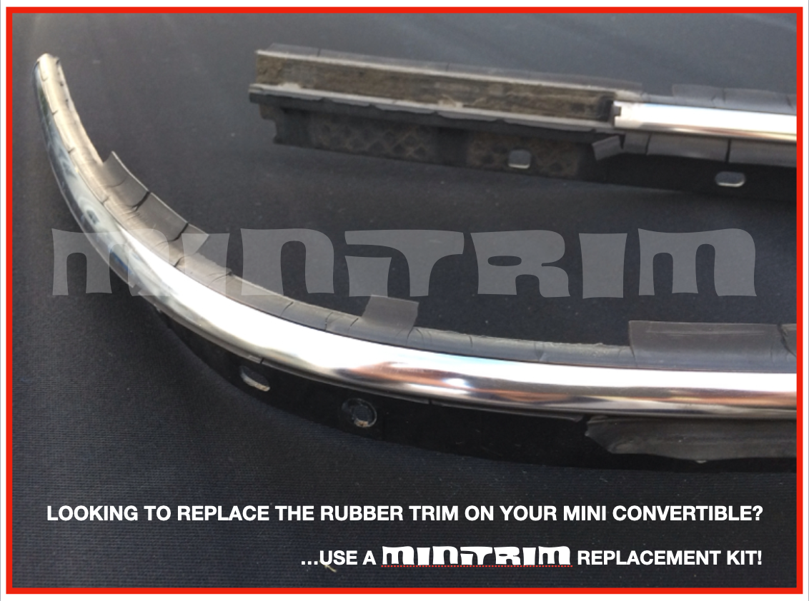R52 MINI One/Cooper/S Convertible Soft Top Rear Roof RUBBER SEAL ...