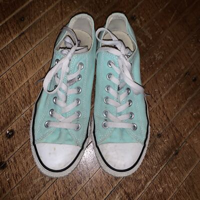 Converse light blue low top Chuck Taylor Converse size 7 sneakers | eBay
