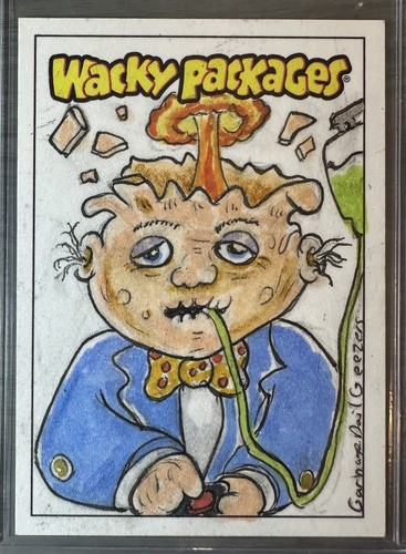 2023 Wacky Packages ALL NEW SERIES SKETCH CARD ADAM BOMB GPK by KIPFER ...