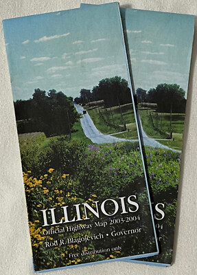 2003-2004 ILLINOIS OFFICIAL HIGHWAY MAP | eBay