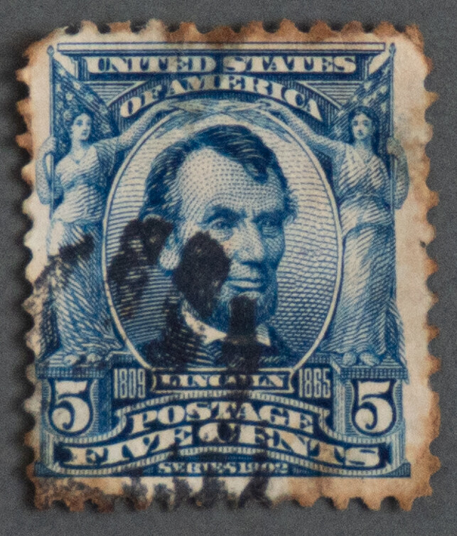 Very rare US 1902 series Lincoln 5 cents stamp | eBay