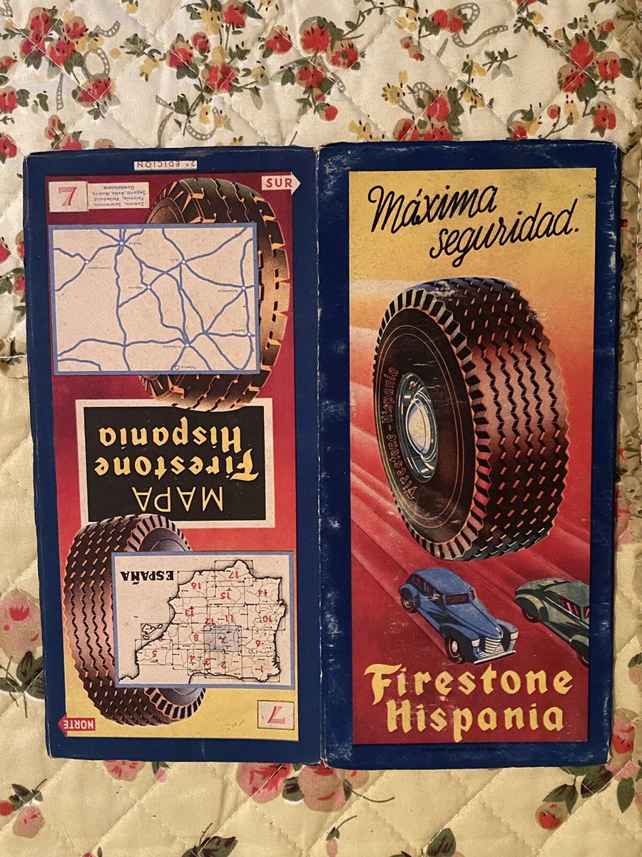 Mapa De Firestone Colorado Rare 1940s 50s Firestone Tire Road Map