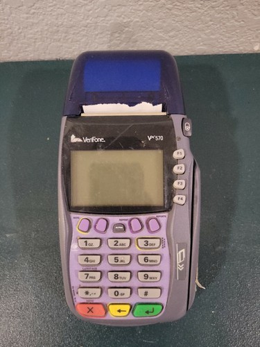 VeriFone VX570 Omni 5700 Black DC 9V 4A Credit Card Machine Terminal ...