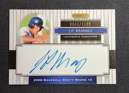 2008 Razor Signature Series #192 J.P. Ramirez Autograph /1199 ...