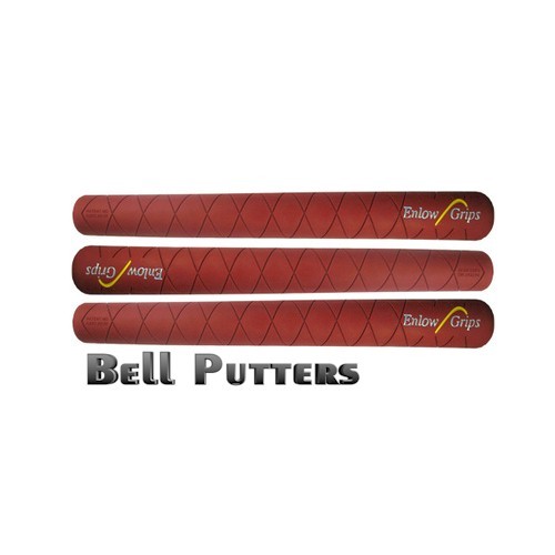 Three (3) Enlow Golf Grips-Candy Apple Red-Mid/Jumbo-Backweighted ...