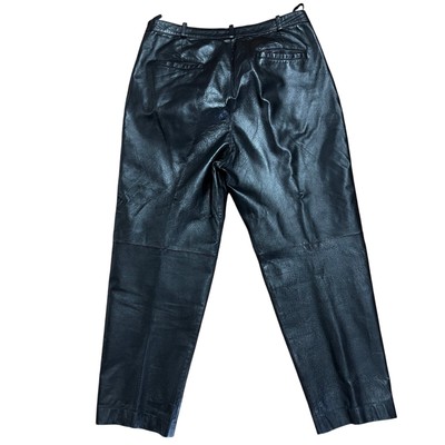 Vintage HIND Leather Pants Size 40 Black | eBay