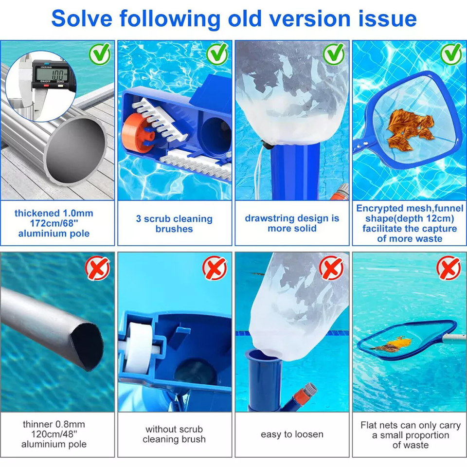 SWIMMING POOL JET VAC CLEANER HOOVER BRUSH HOT TUB SPA WATER CLEANING ...