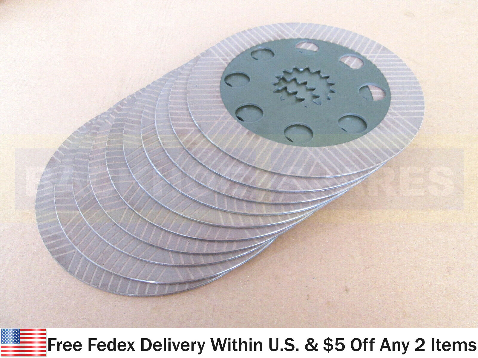 JCB PARTS - BRAKE FRICTION PLATE, SET 10 PCS. (PART NO. 458/20353 450/ ...
