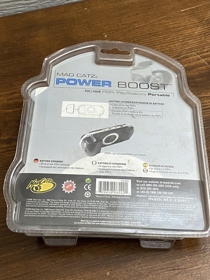 Madcatz PSP Power Booster Extended Battery Pack Extender NEW | eBay