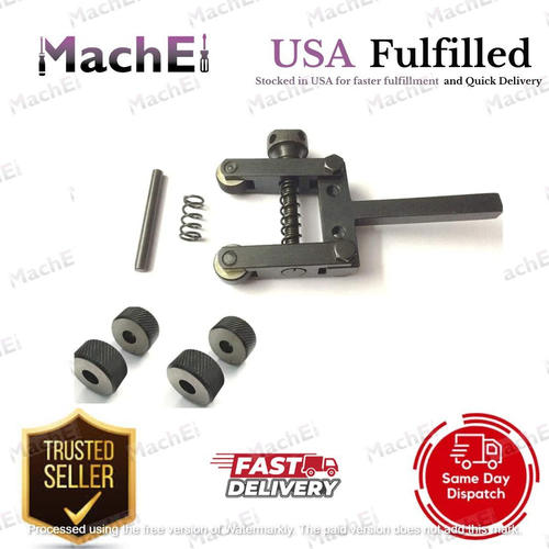 MachEl Spring Loaded Clamp Type Knurling Tool for Lathes, 2" Capacity ...