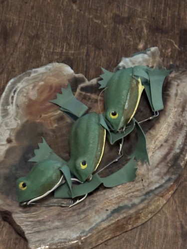 Vintage Lot (3) Bill Plummer Frog Fishing Lure Topwater Bassfrog | eBay