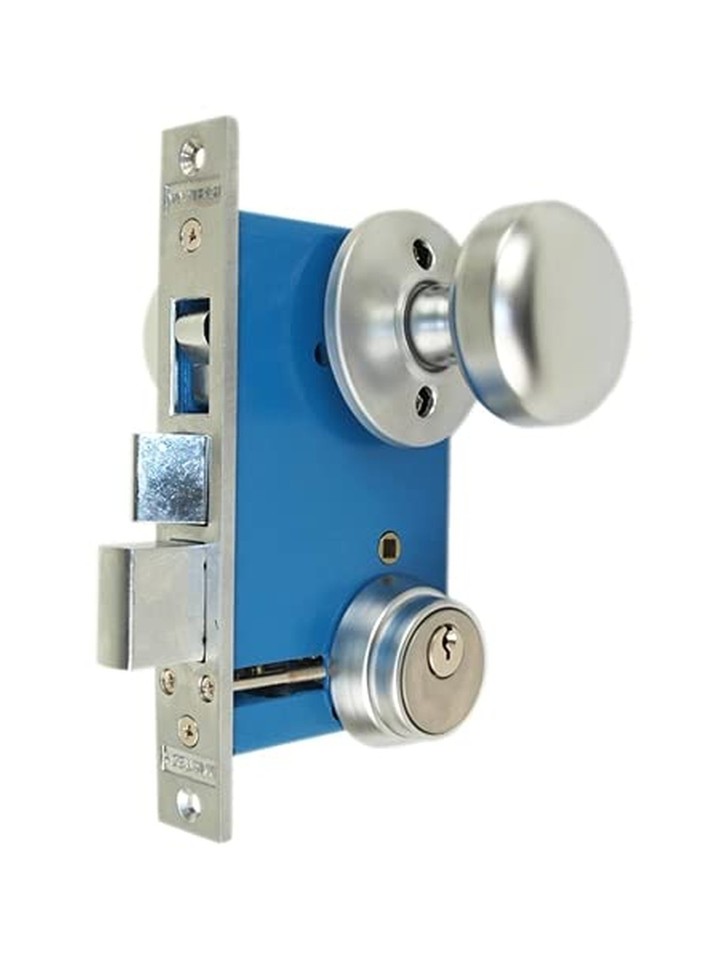 RHR Right Hand Reverse Satin Chrome 26D Finish Double Cylinder Iron ...