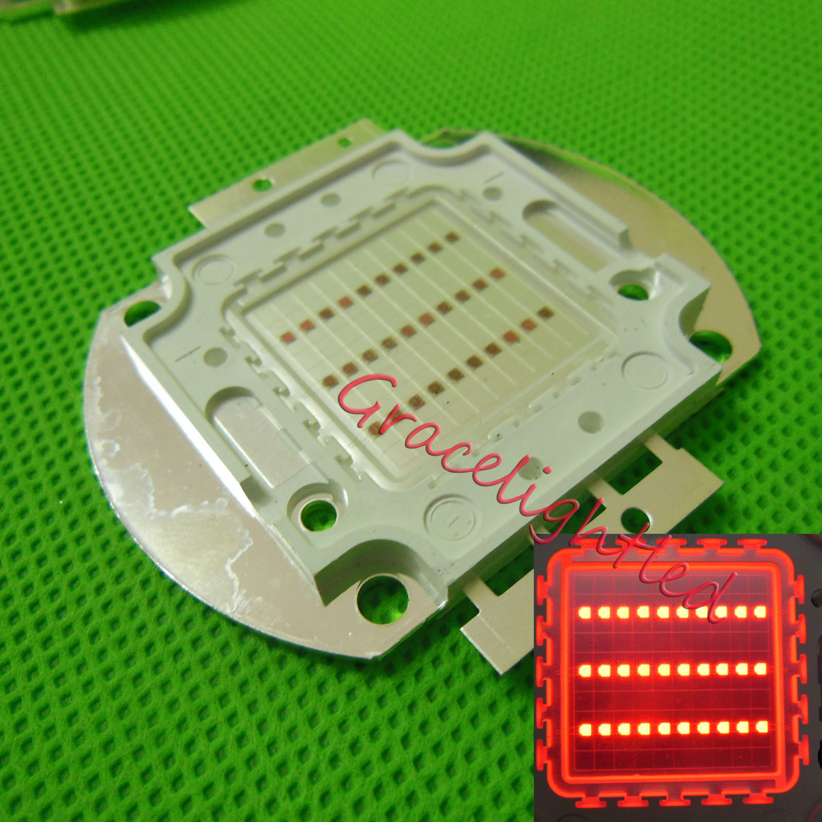 30W Deep Red 660nm -665nm high power LED Lamp Bead Chip for plant light ...
