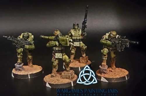 painted Frontoviks Ariadna army full set Infinity collection miniature ...