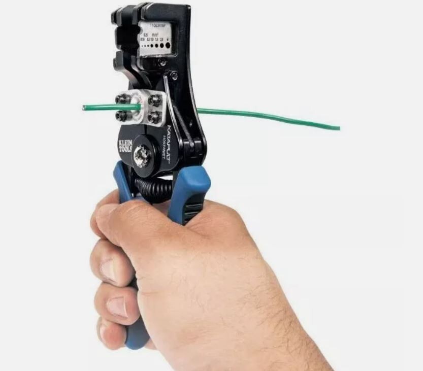 Klein Tools 11063W Katapult® Wire Stripper and Cutter for Solid ...