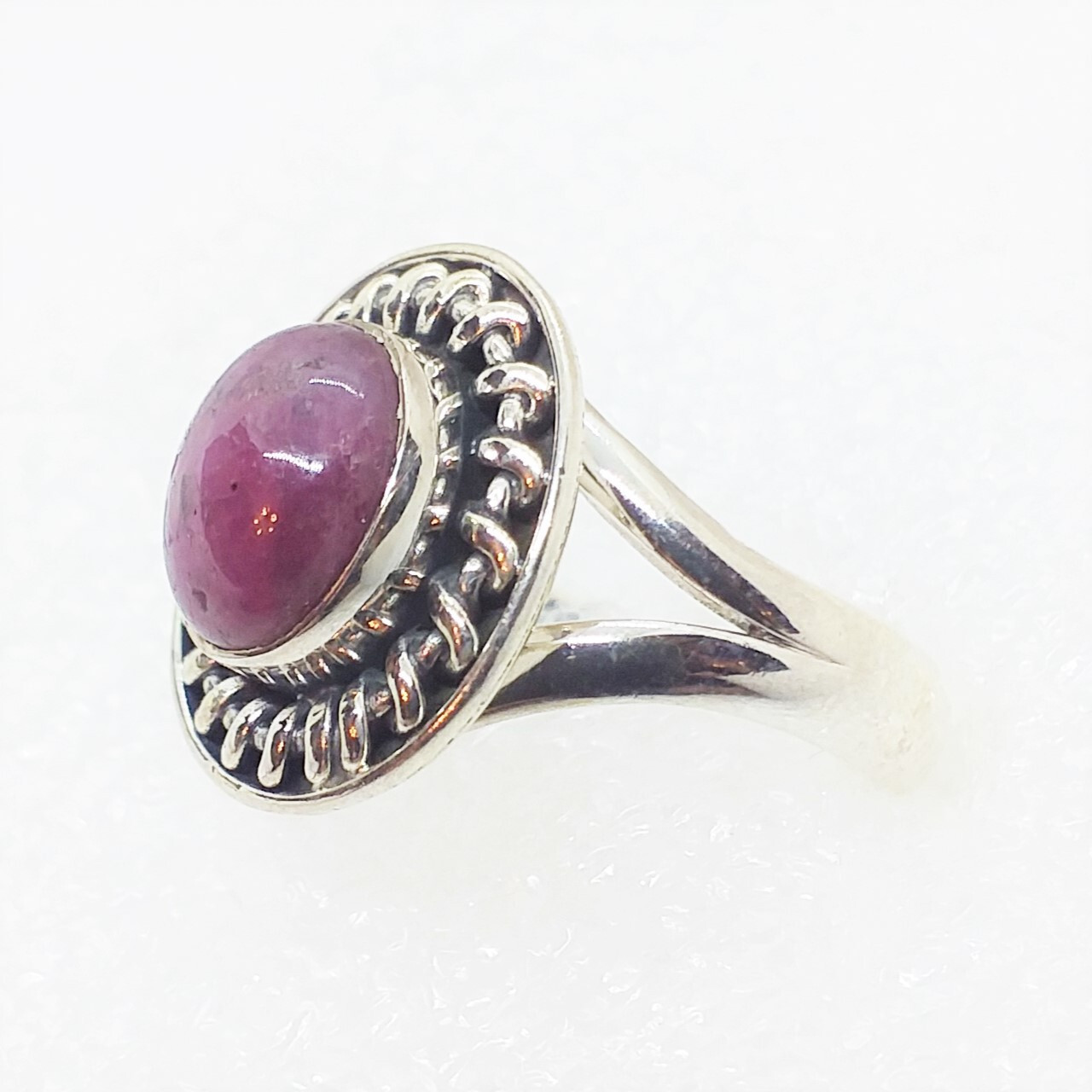 RARITÄT echter Stern Rubin Sternrubin RING 925 Silber Gr17 | eBay.de